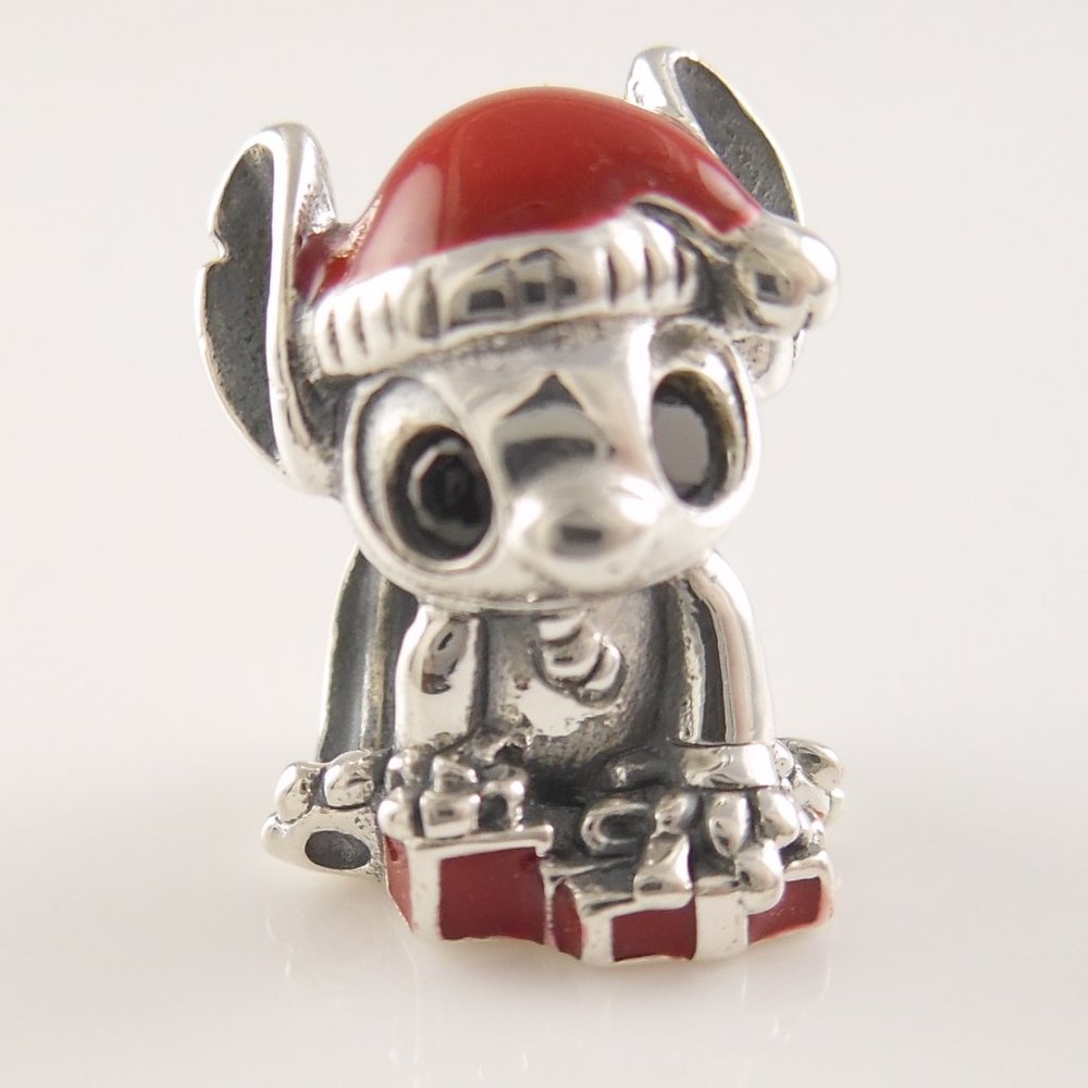 Disney Stitch Christmas Authentic Pandora Red Enamel … - Gem